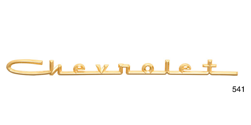 Emblem Chevrolet gold (V8) | chevy classic